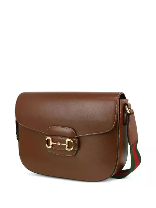 Gucci 1955 Horsebit Shoulder Bag - Brown