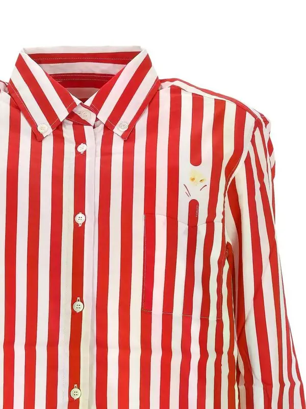 Fiorucci Striped Cotton Shirt - Red