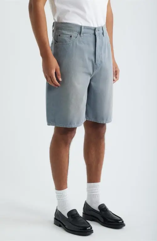 FRAME Baggy Fit Cotton Canvas 5-pocket Shorts