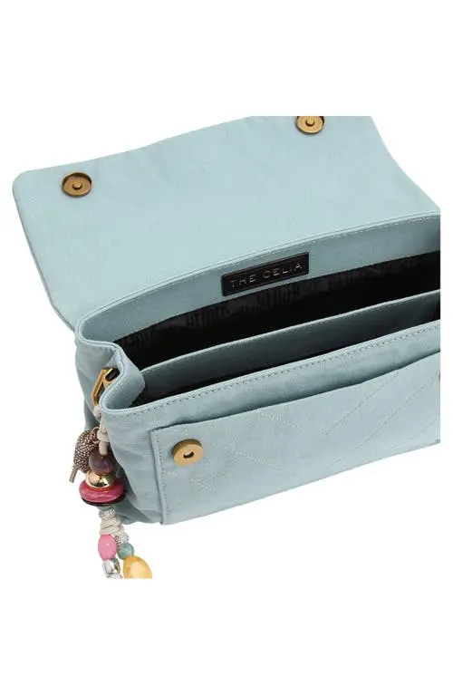 Kurt Geiger Celia Canvas Shoulder Bag - Light/pastel Blue