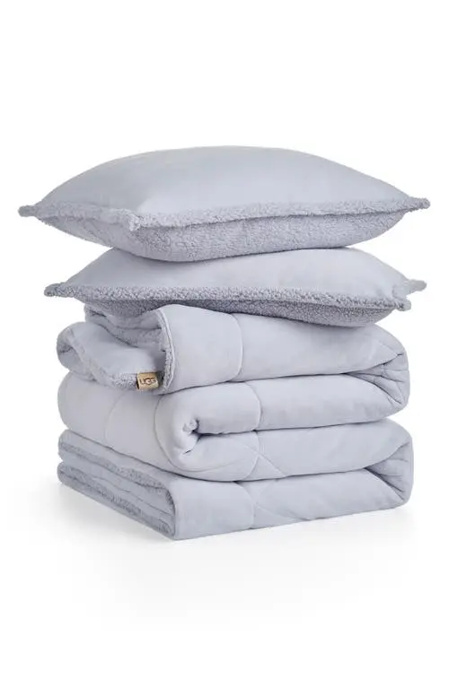 UGG Avery Faux Shearling Comforter & Shams Set - Lilac Hint