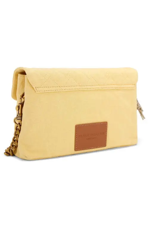 Kurt Geiger Celia Canvas Shoulder Bag With Embellished Eagle Hardware