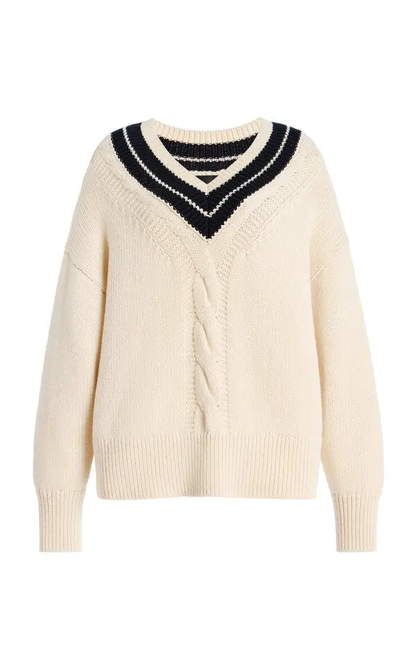 NILI LOTAN Suneel Cotton-cashmere Sweater