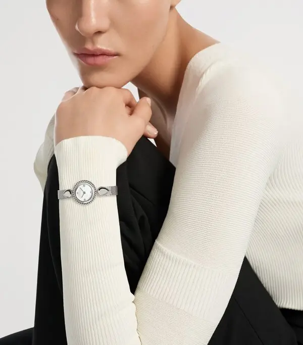 Boucheron Stainless Steel And Diamond Serpent Bohème Watch