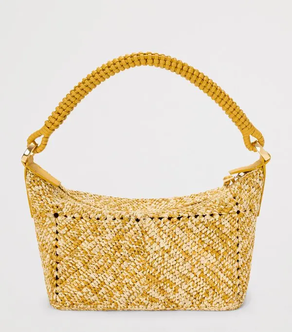 Loewe X Paula's Ibiza Raffia Cala Pouch - Yellow