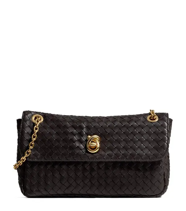 Bottega Veneta Leather Madison Shoulder Bag - Brown