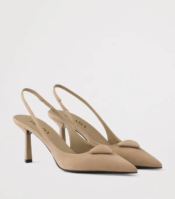 Prada Suede Slingback Pumps