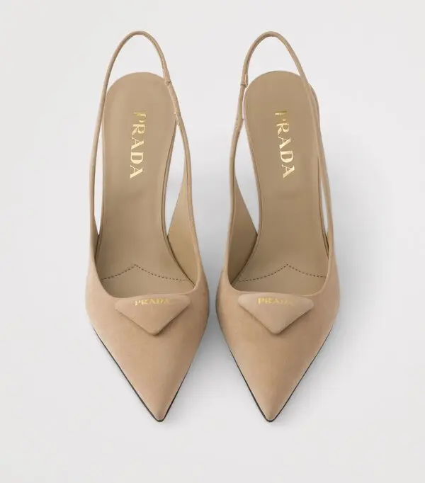 Prada Suede Slingback Pumps