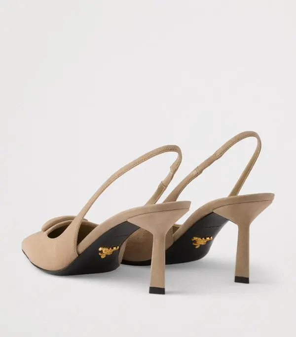 Prada Suede Slingback Pumps