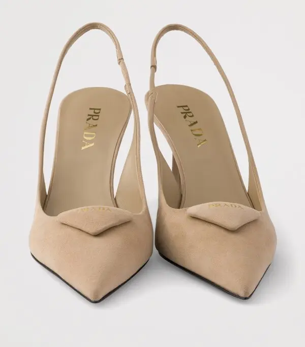 Prada Suede Slingback Pumps