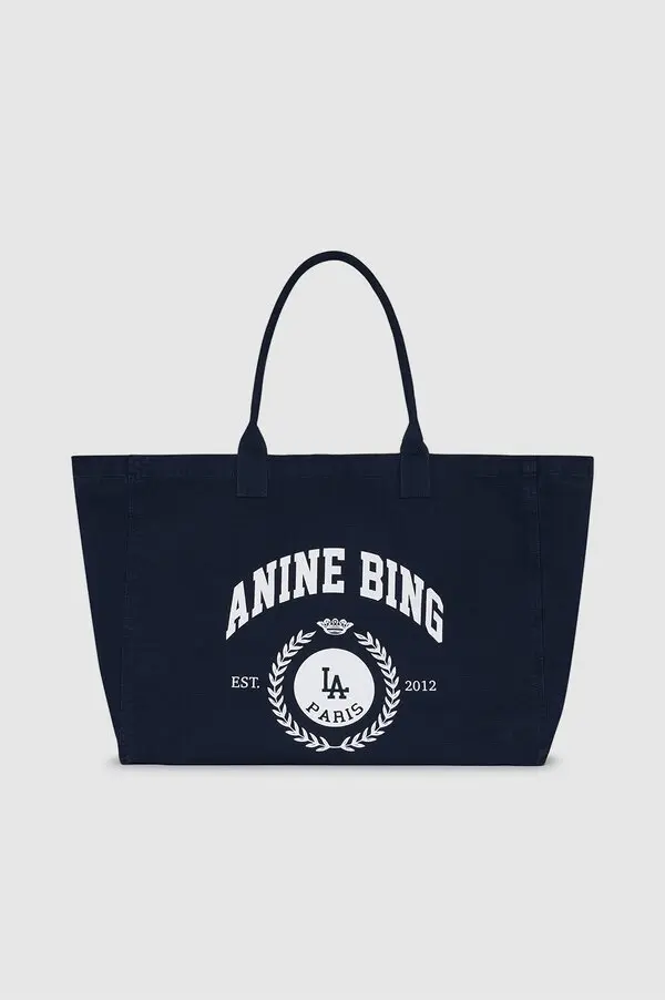 ANINE BING Leo Canvas Tote Bag
