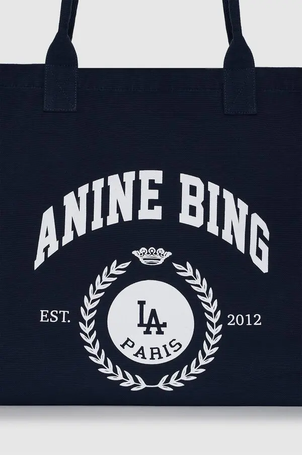 ANINE BING Leo Canvas Tote Bag