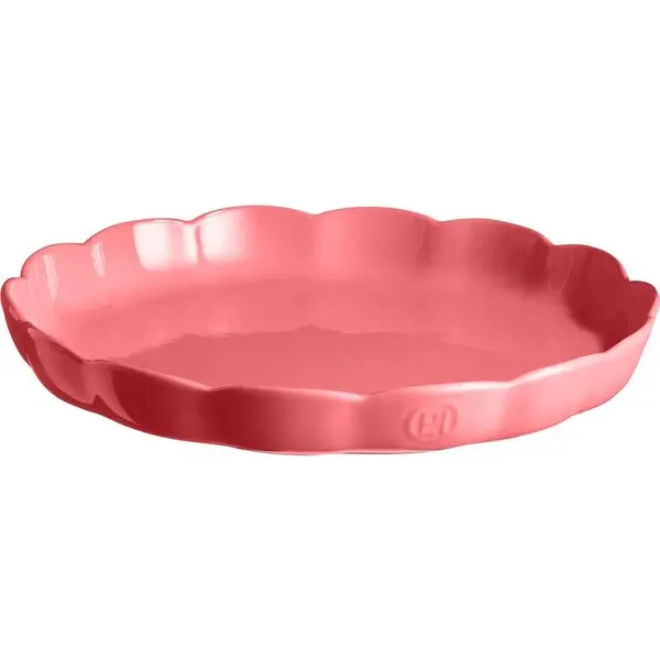 EMILE HENRY Madeleine Fluted Tart Dish - Rose