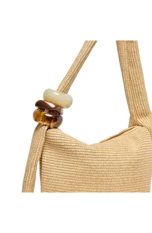 Dolce Vita Kalen Raffia Shoulder Bag - Natural