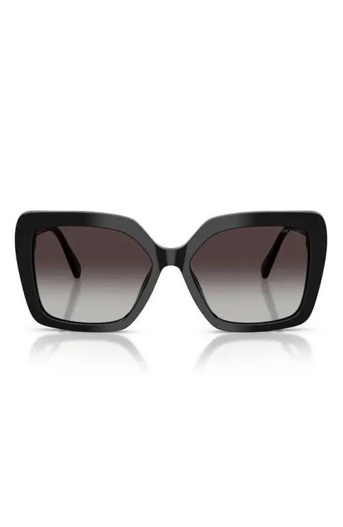 SWAROVSKI Butterfly Silhouette Sunglasses - Black/gradient Grey