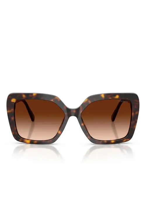 SWAROVSKI Butterfly Silhouette Sunglasses - Havana/brown Gradient
