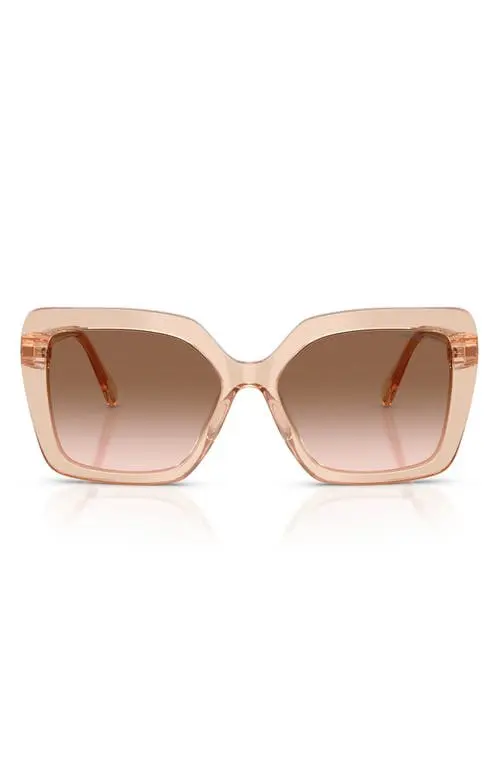 SWAROVSKI Butterfly Silhouette Sunglasses - Transparent Beige/brown