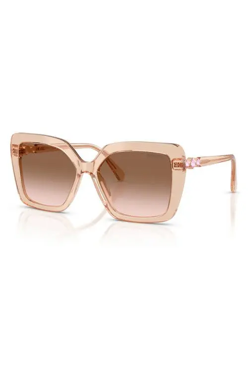 SWAROVSKI Butterfly Silhouette Sunglasses - Transparent Beige/brown