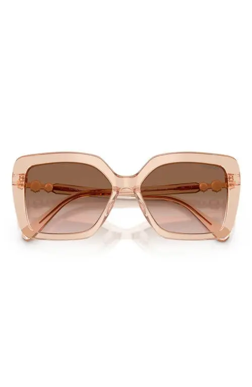 SWAROVSKI Butterfly Silhouette Sunglasses - Transparent Beige/brown