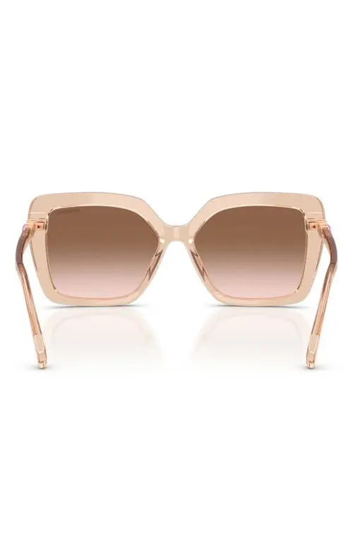 SWAROVSKI Butterfly Silhouette Sunglasses - Transparent Beige/brown