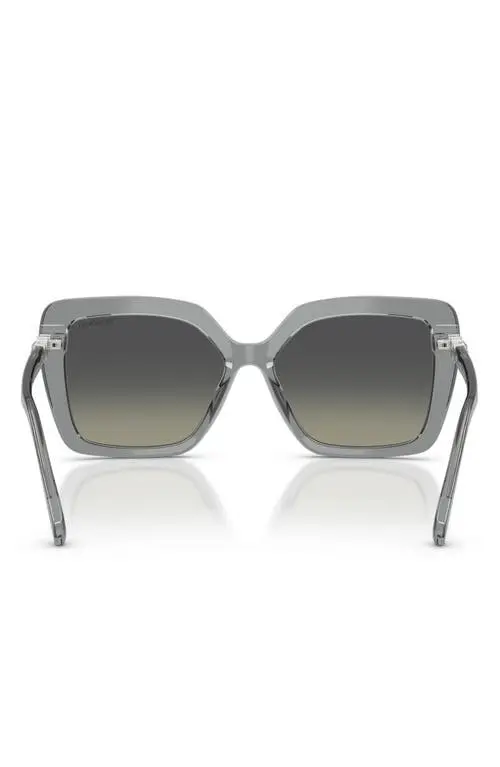 SWAROVSKI Butterfly Silhouette Sunglasses - Transparent Grey/grey