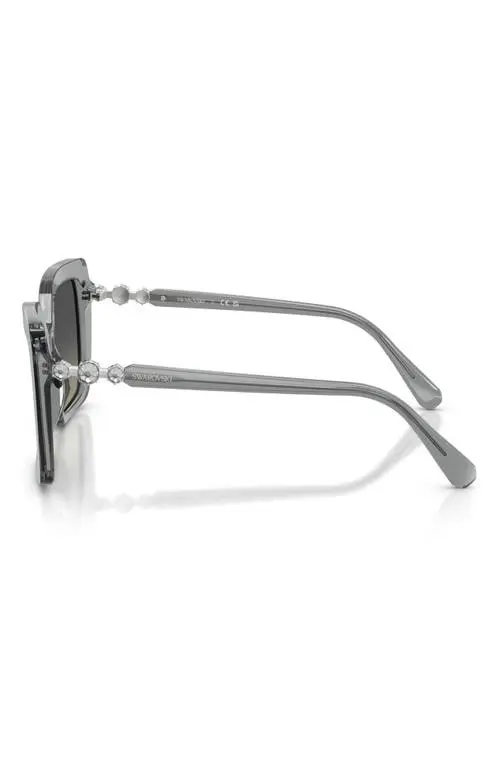 SWAROVSKI Butterfly Silhouette Sunglasses - Transparent Grey/grey