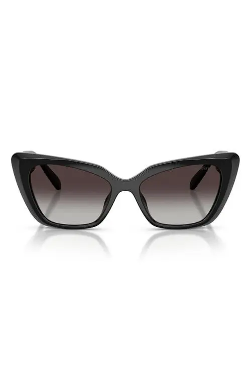 SWAROVSKI Cat Eye Sunglasses - Black/grey Gradient
