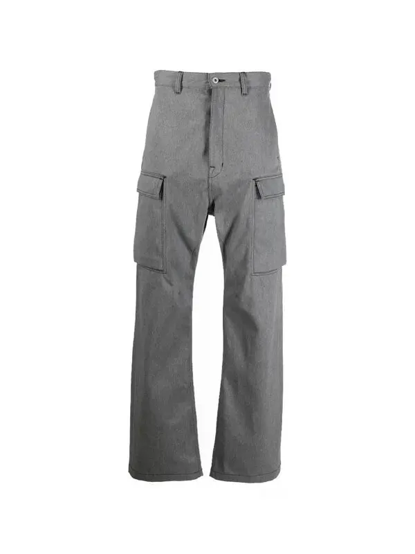 Rick Owens Twill Cargo Pants - Grey