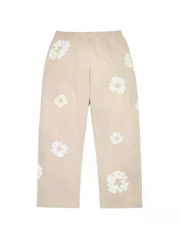 DENIM TEARS Cotton Wreath Track Pants - Neutrals