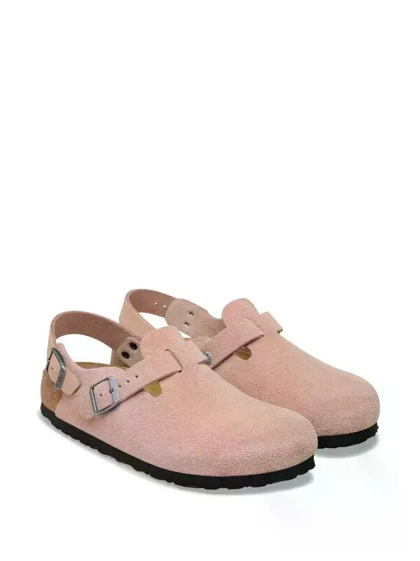 BIRKENSTOCK Tokio Buckle-fastening Suede Mules