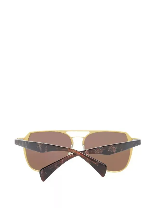 Yohji Yamamoto Double-bridge Pilot-frame Sunglasses