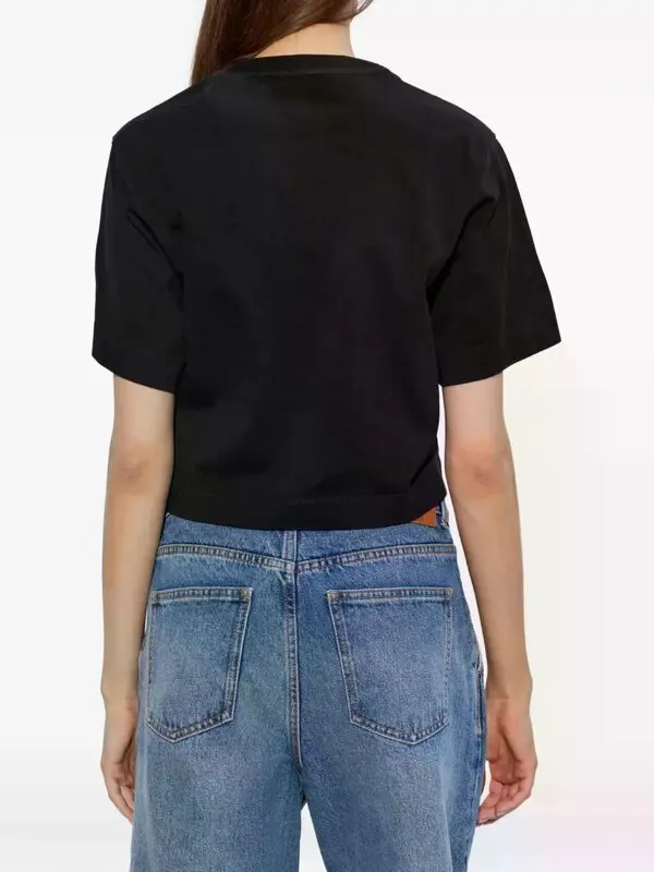 Off-White Cropped Logo T-shirt