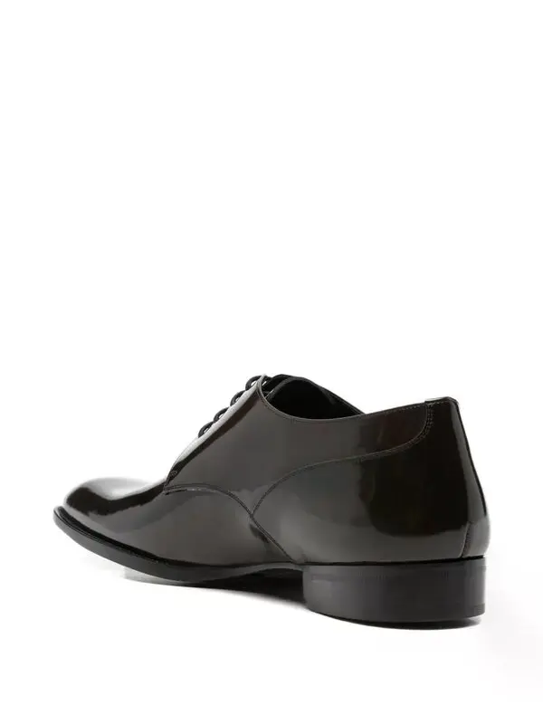 Saint Laurent Leather Derby Shoes - Brown