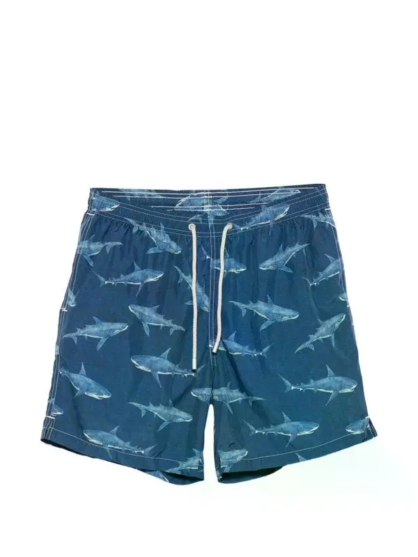 MC2 SAINT BARTH Shark Print Swim Shorts