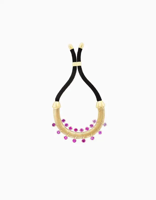 EMILY P. WHEELER Suede And Sapphire Chain Bracelet - One-color