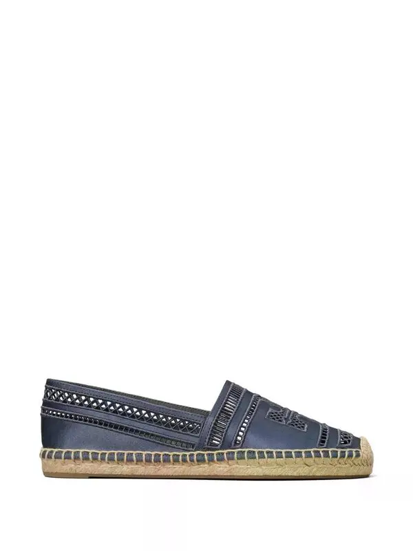 Tory Burch Open Weave Espadrilles - Blue