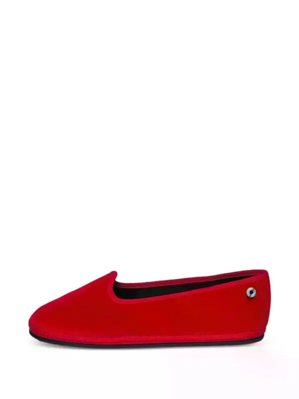 PIEDATERRE Modigliani Velvet Ballet Flats