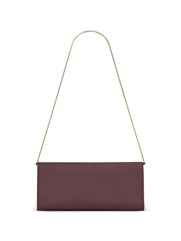 Saint Laurent Kate Chain Clutch Bag - Red
