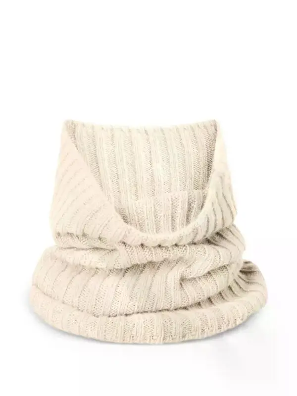 LINNEA LUND Maya Ribbed Scarf - Neutrals