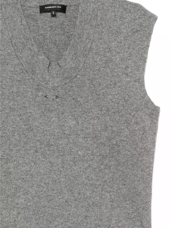 Barbara Bui Ribbed Neck Vest