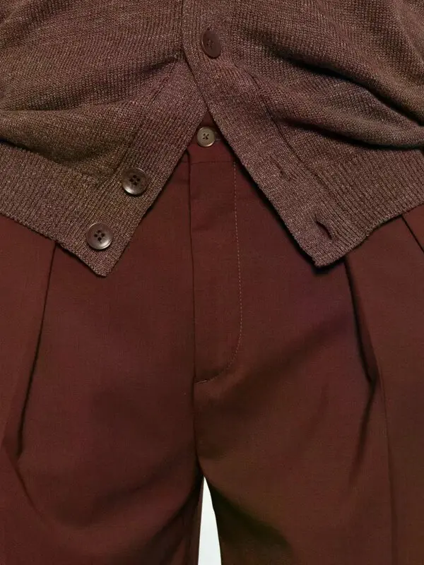 BRIGLIA 1949 Bedfords Pleated Knee-length Shorts