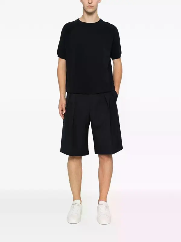 BRIGLIA 1949 Pleated Button Shorts
