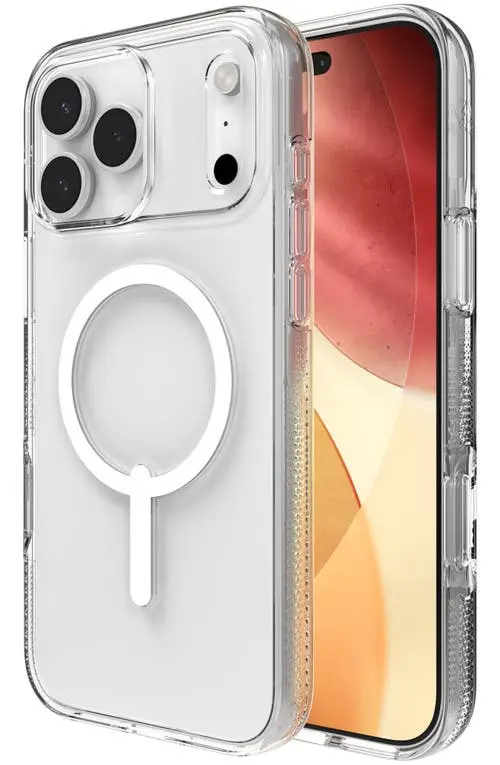 ZAGG Crystal Palace Snap Magsafe Case With Kickstand For Apple Iphone 17 Pro Max - Clear