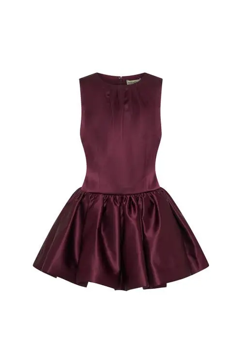 NICHOLAS Karina Ruched Mini Dress - Blackberry