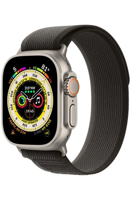 ITSKINS Nylon Watch Band For Apple Watch 42mm / 44mm / 45mm / 49mm - Black