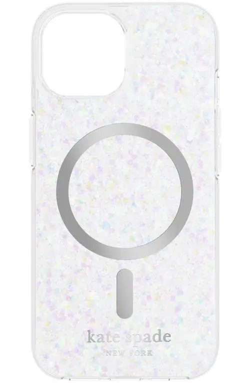 Kate Spade New York New York Chunky Glitter Protective Hardshell Magsafe Case For Apple Iphone 15 / Iphone 14 - Multi-color