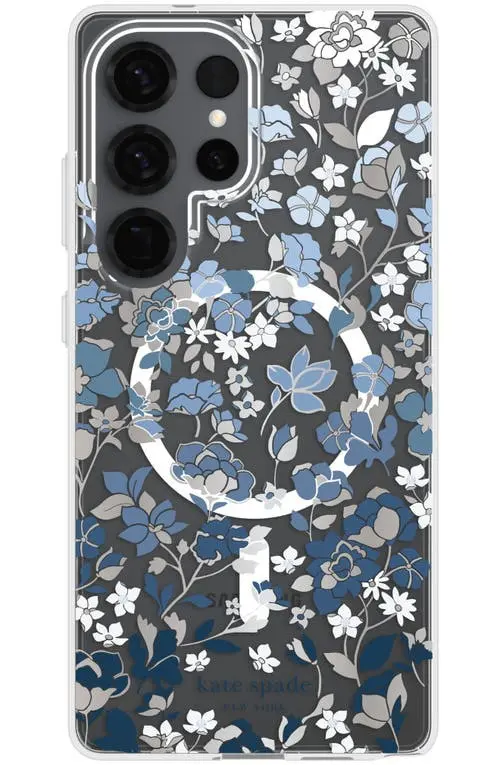 Kate Spade New York Protective Hardshell Case With Magnet For Samsung Galaxy S25 Ultra - Blue