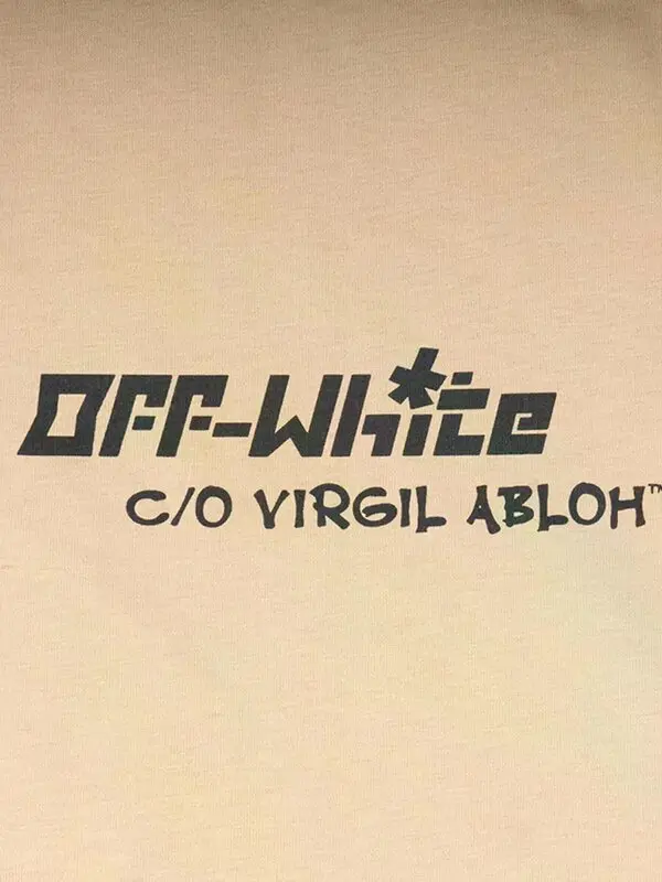Off-White Cryst Croco Logo-print Slim-fit T-shirt - Neutrals