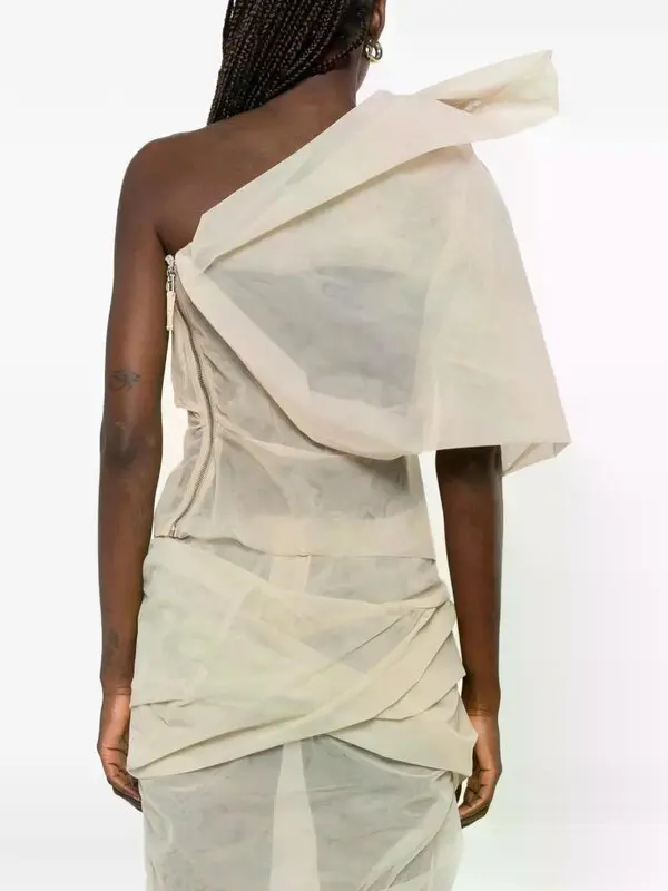 Rick Owens Asymmetric One-shoulder Draped Top