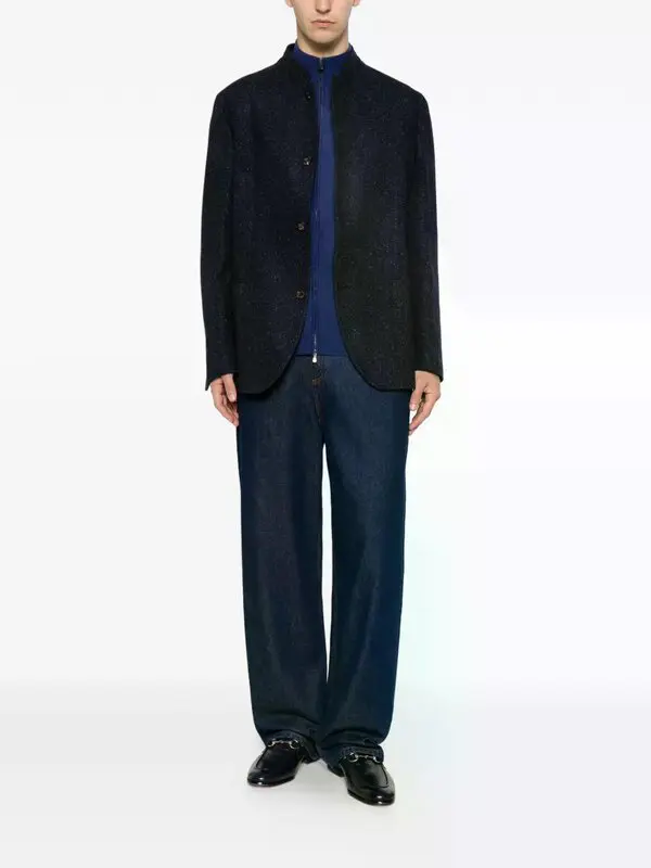 FILIPPO DE LAURENTIIS Zip-up High-neck Cardigan